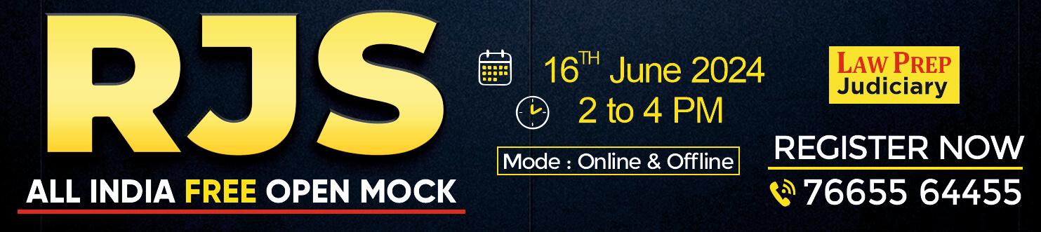 Rajasthan Judiciary (RJS) Syllabus 2024 - Prelims & Mains